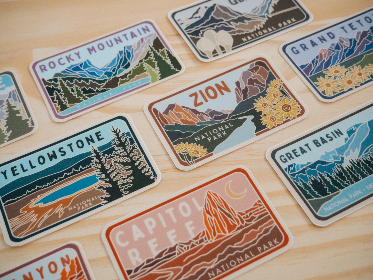 Zion National Park Utah Vinyl Sticker | Laptop Sticker | Bumper Sticker ...