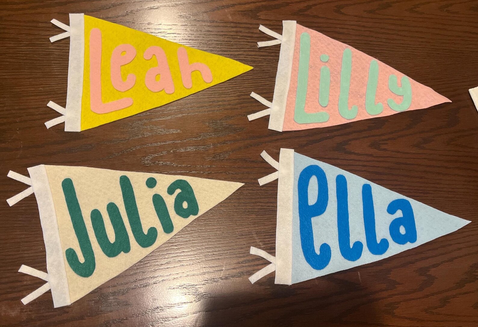 Personalized Felt Pennant | Sorority, College, Game Day, Dorm - Etsy