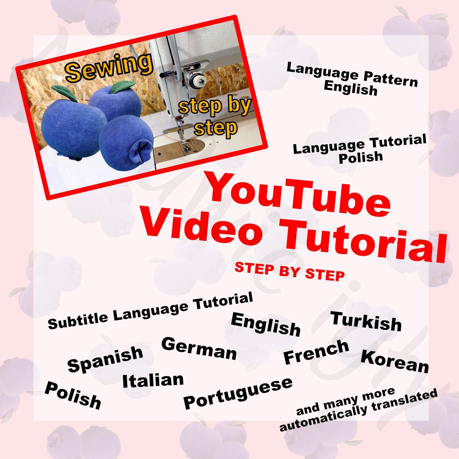 Blueberry Sewing Pattern PDF, Easy Bilberry Pattern for Beginners ...