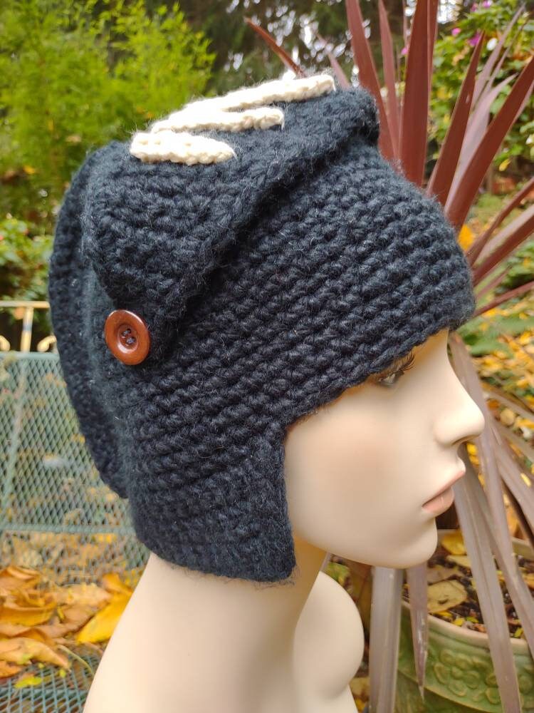 Vintage Hand Made Helmet stocking Cap | Etsy