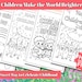 Children’s Day Coloring Worksheets | Coloring Pages | Cut & Paste ...