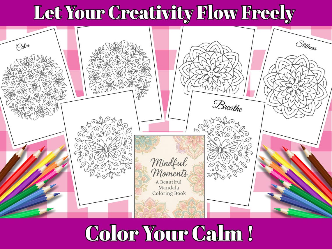Mandala Coloring Pages Printable Mandala Mindfulness Coloring Sheets ...