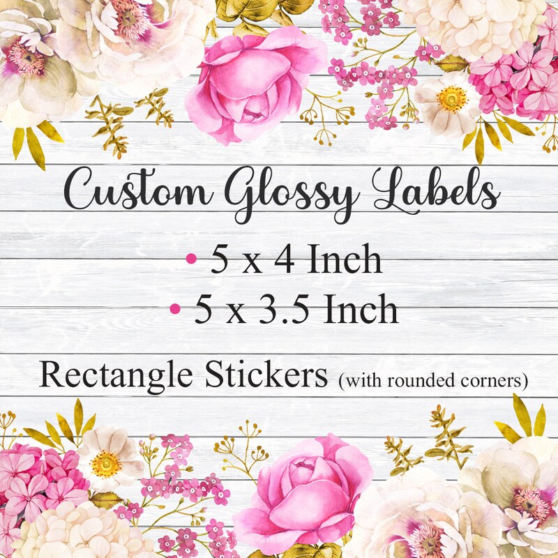 4 Inch Sticker Rectangle - Etsy