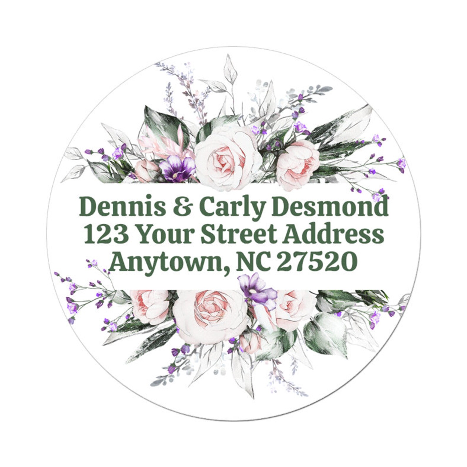 Personalized Address Labels / Spring Melody Flowers / Floral | Etsy