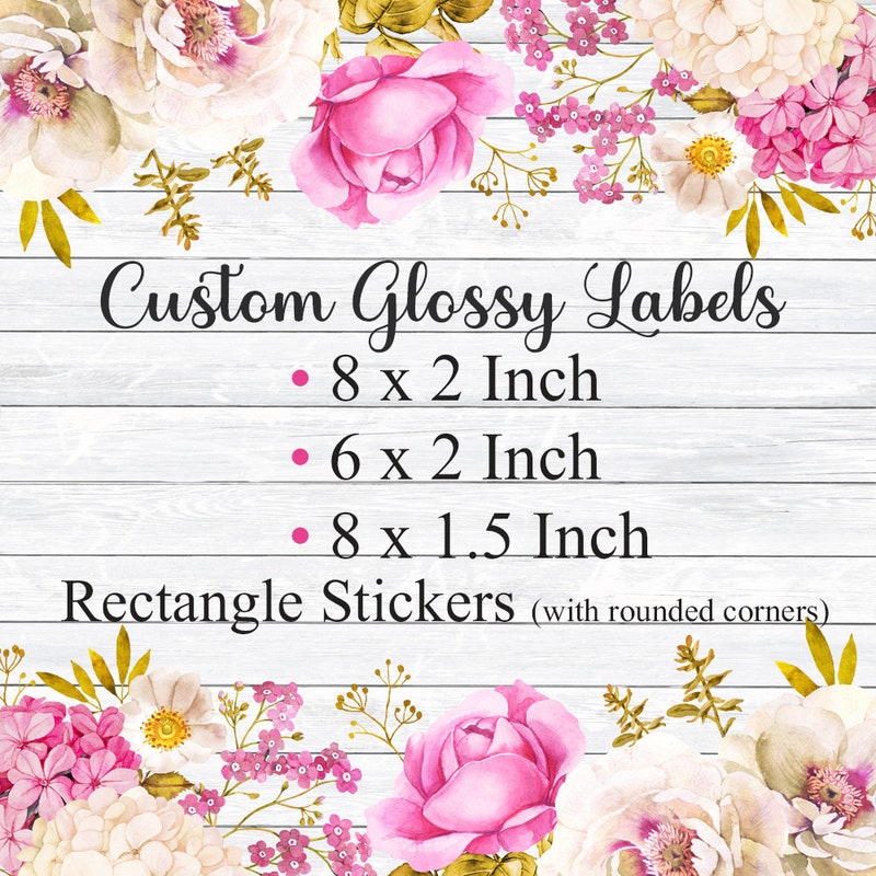 Printed 2x8 Labels - Etsy