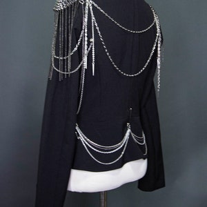 Black Chain Vaporwave Punk Jacket - Etsy