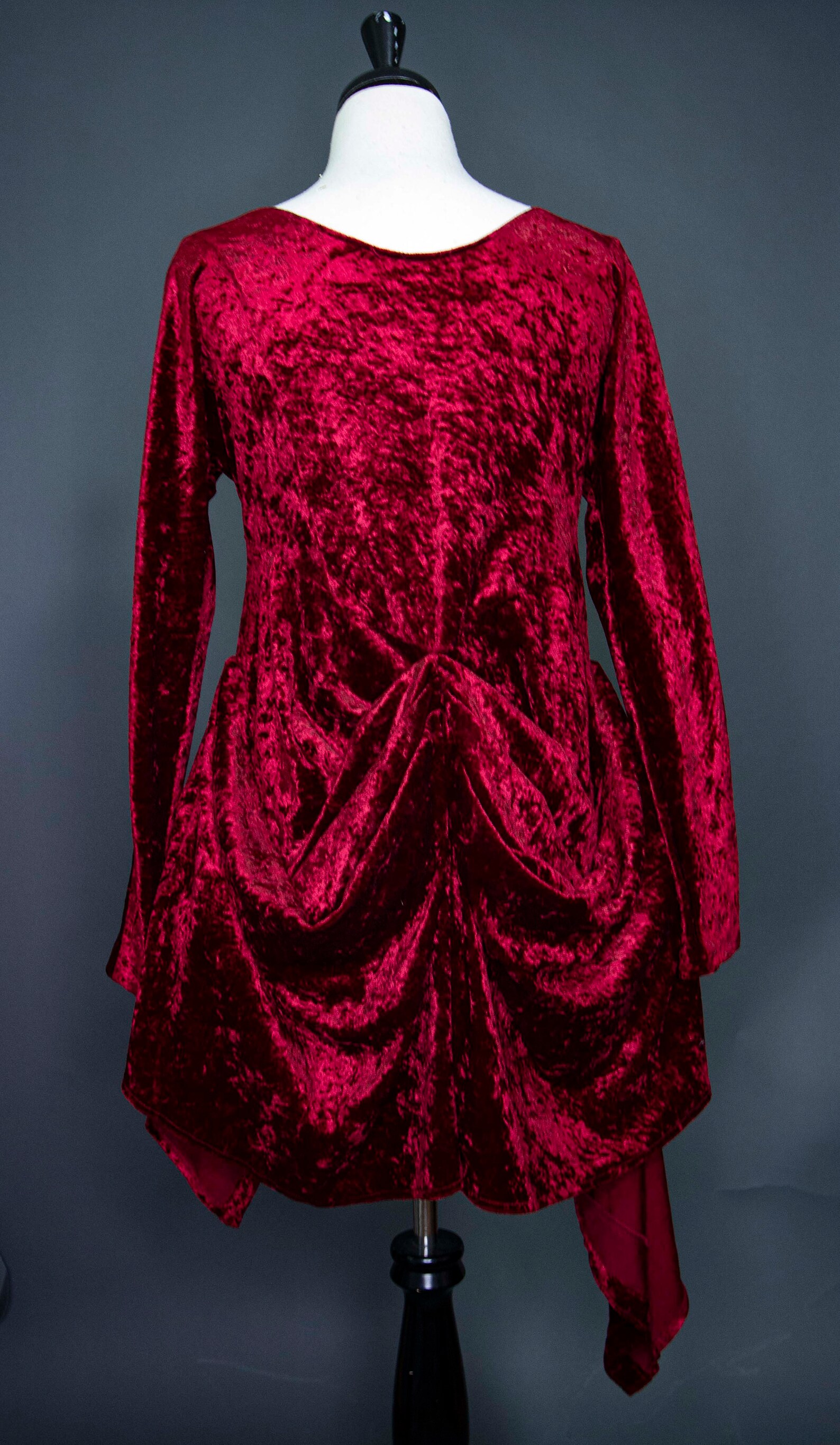 Burgundy Velvet Layering Top - Etsy