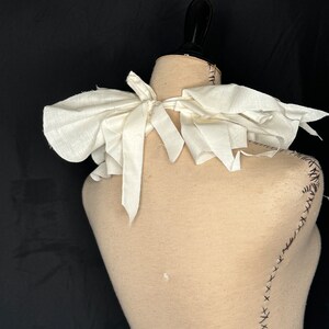 Natural White Tattered Circus Collar - Etsy