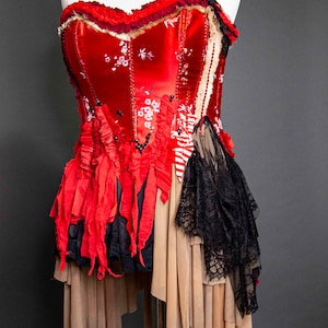 Red Circus Corset Mini Dress - Etsy