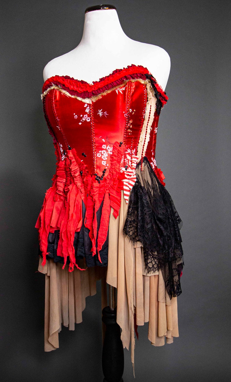 Red Circus Corset Mini Dress - Etsy