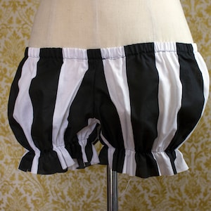 CUSTOM - Mini Micro Bloomers 2 Inch Black and White Bold Stripes - Etsy