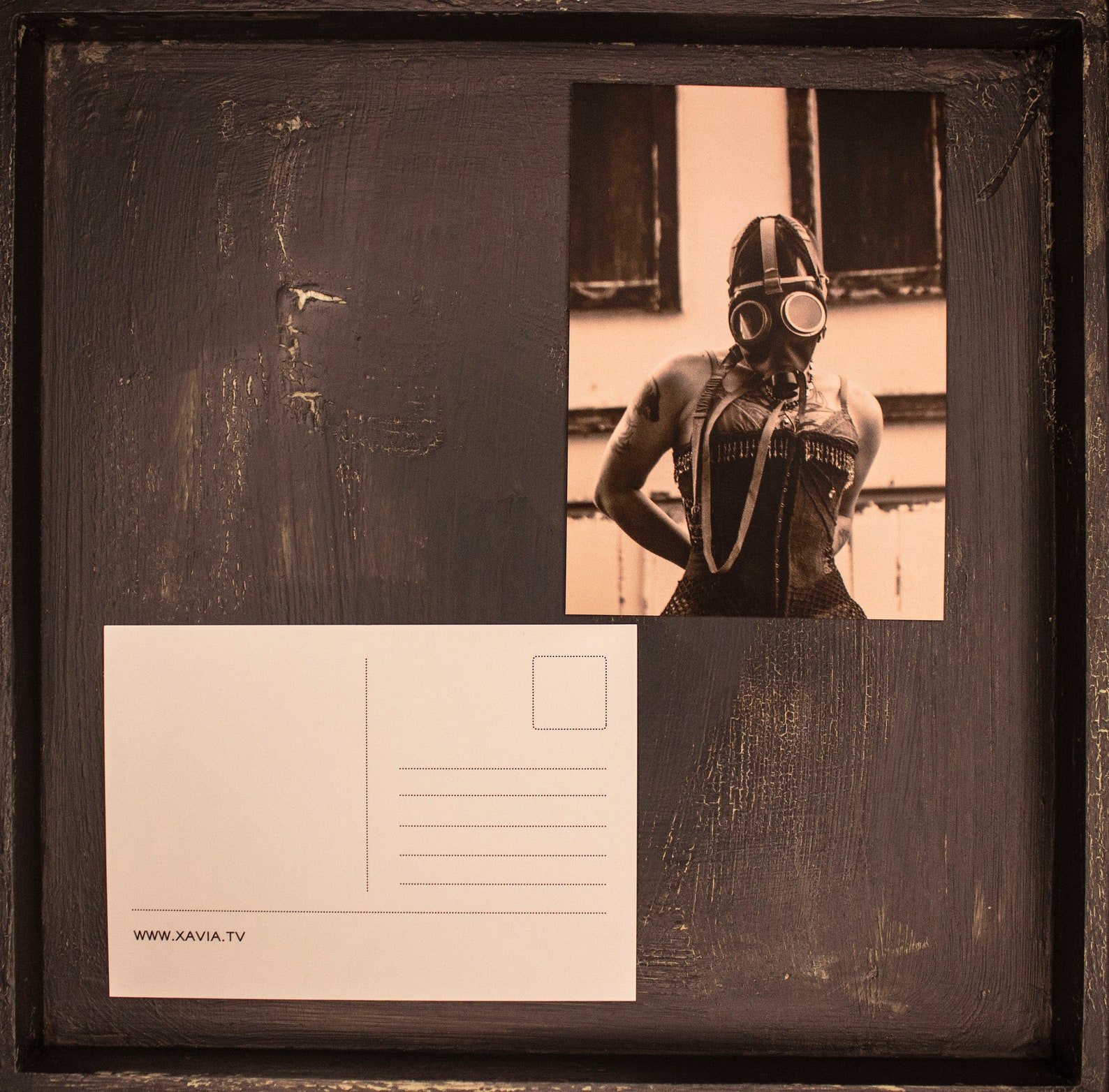 Gas Mask Grunge Couture Postcard Individual or Set of 3 - Etsy