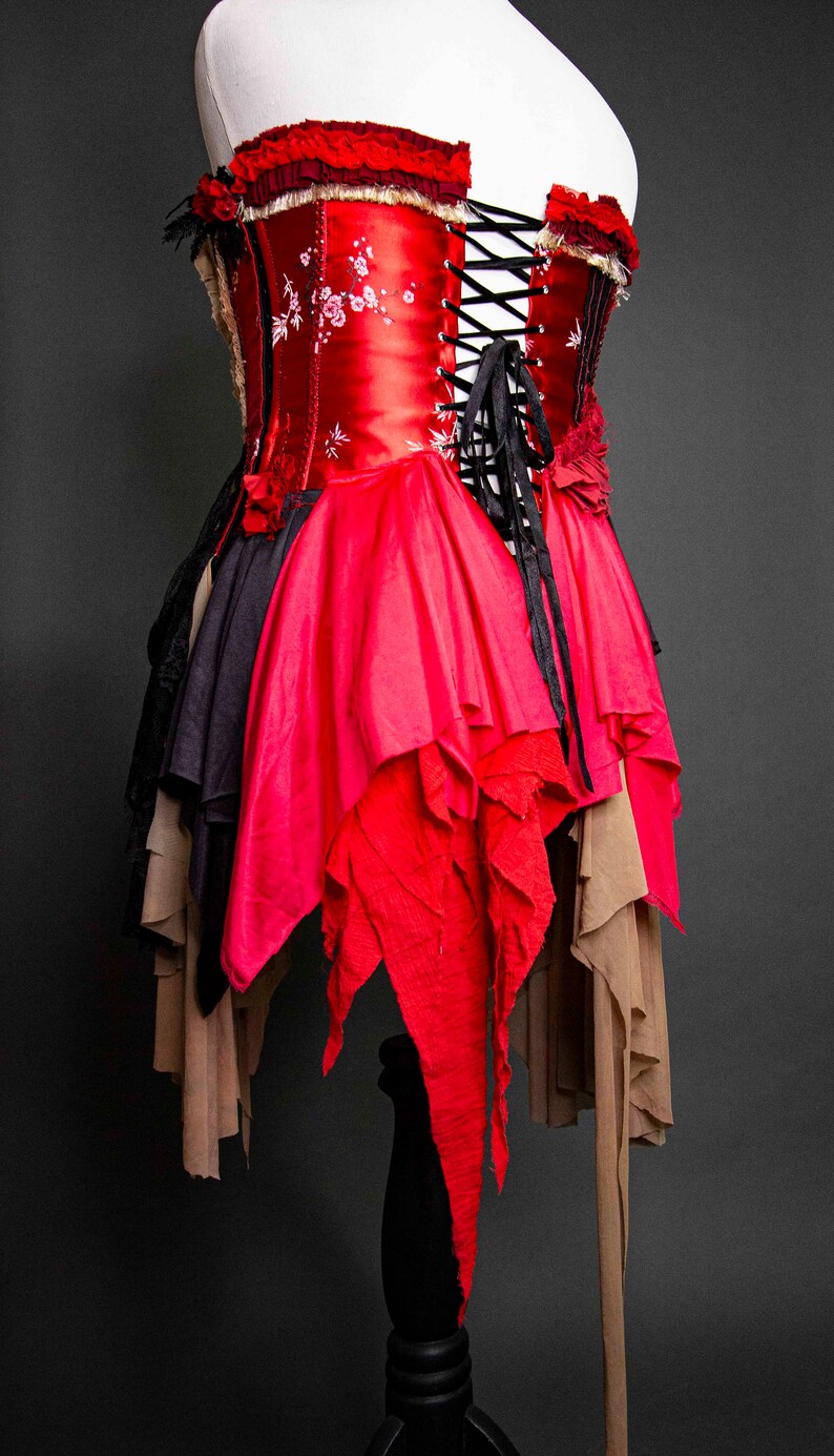 Red Circus Corset Mini Dress - Etsy