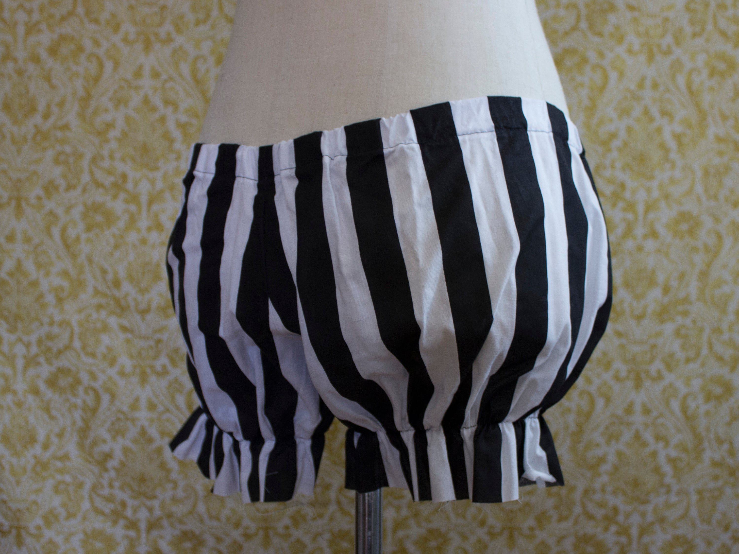CUSTOM - Mini Micro Bloomers 1 Inch Black and White Stripes - Etsy UK