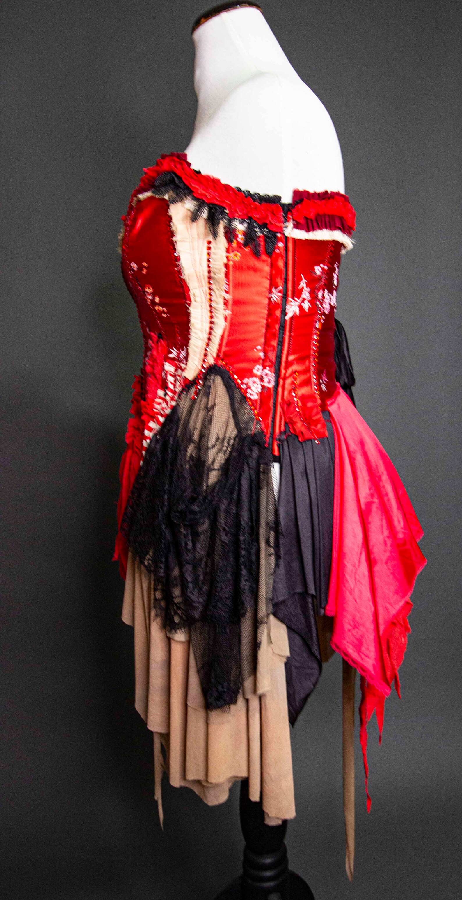 Red Circus Corset Mini Dress - Etsy