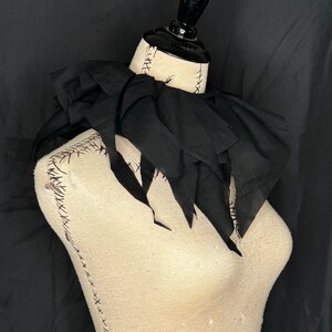 Black Scrappy Jester Ruffled Collar - Etsy