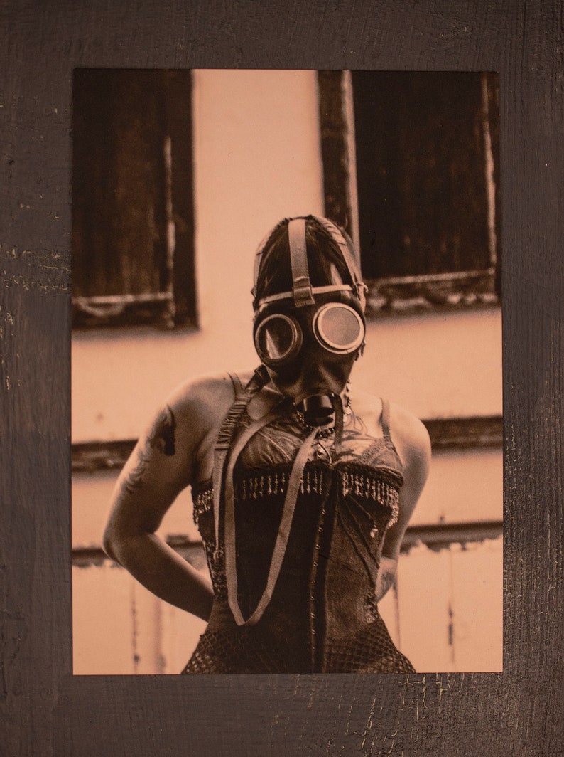 Gas Mask Grunge Couture Postcard Individual or Set of 3 - Etsy