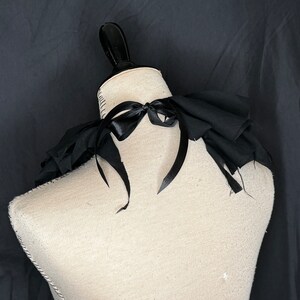 Black Scrappy Jester Ruffled Collar - Etsy