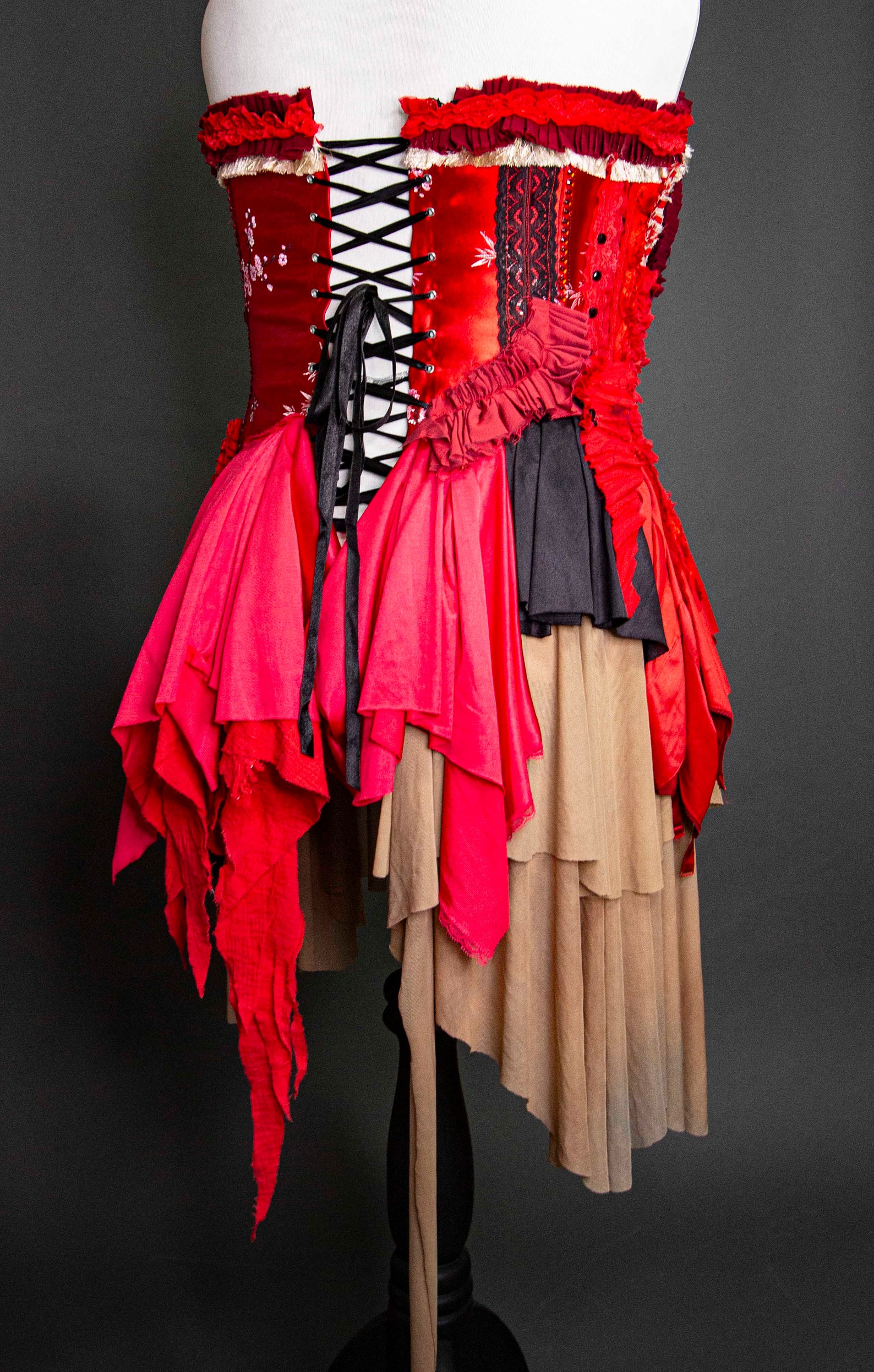 Red Circus Corset Mini Dress - Etsy