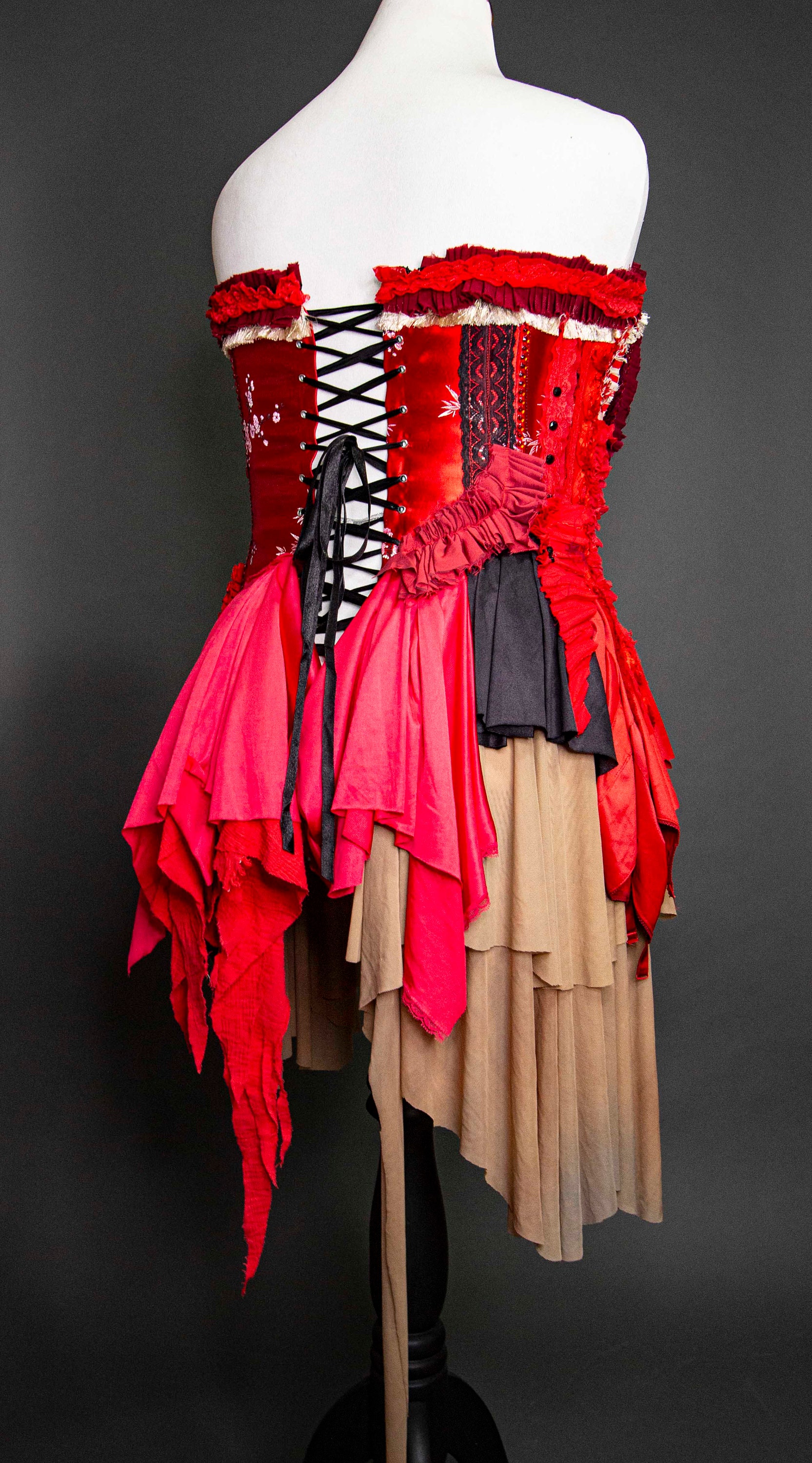 Red Circus Corset Mini Dress - Etsy