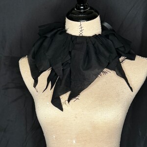 Black Scrappy Jester Ruffled Collar - Etsy