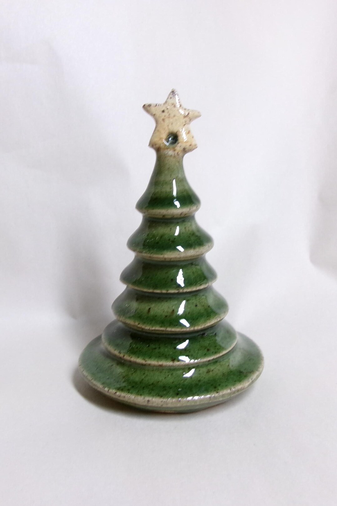 Christmas Tree With a Crooked Star on Top - 5 Inch Tree - Handmade ...