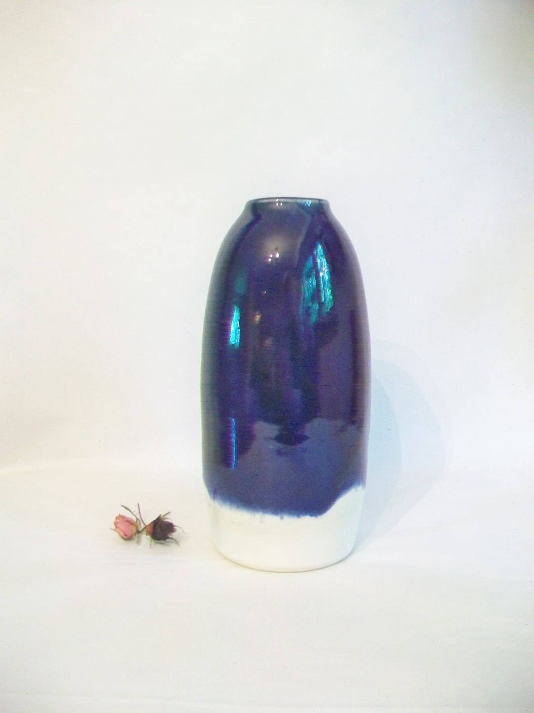 Deep Blue Vase - Etsy