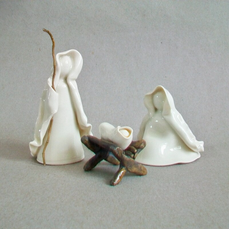 Pottery Nativity Set - Etsy