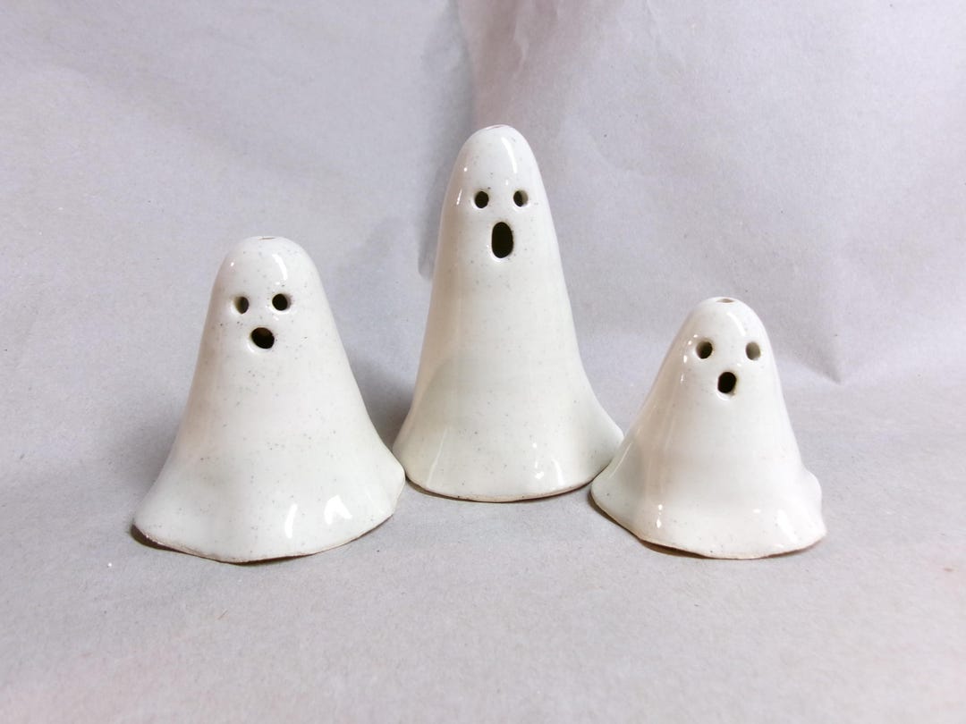 Ghosts - Set of 3 Floating Ghosts - Halloween Decor - Handmade on the ...