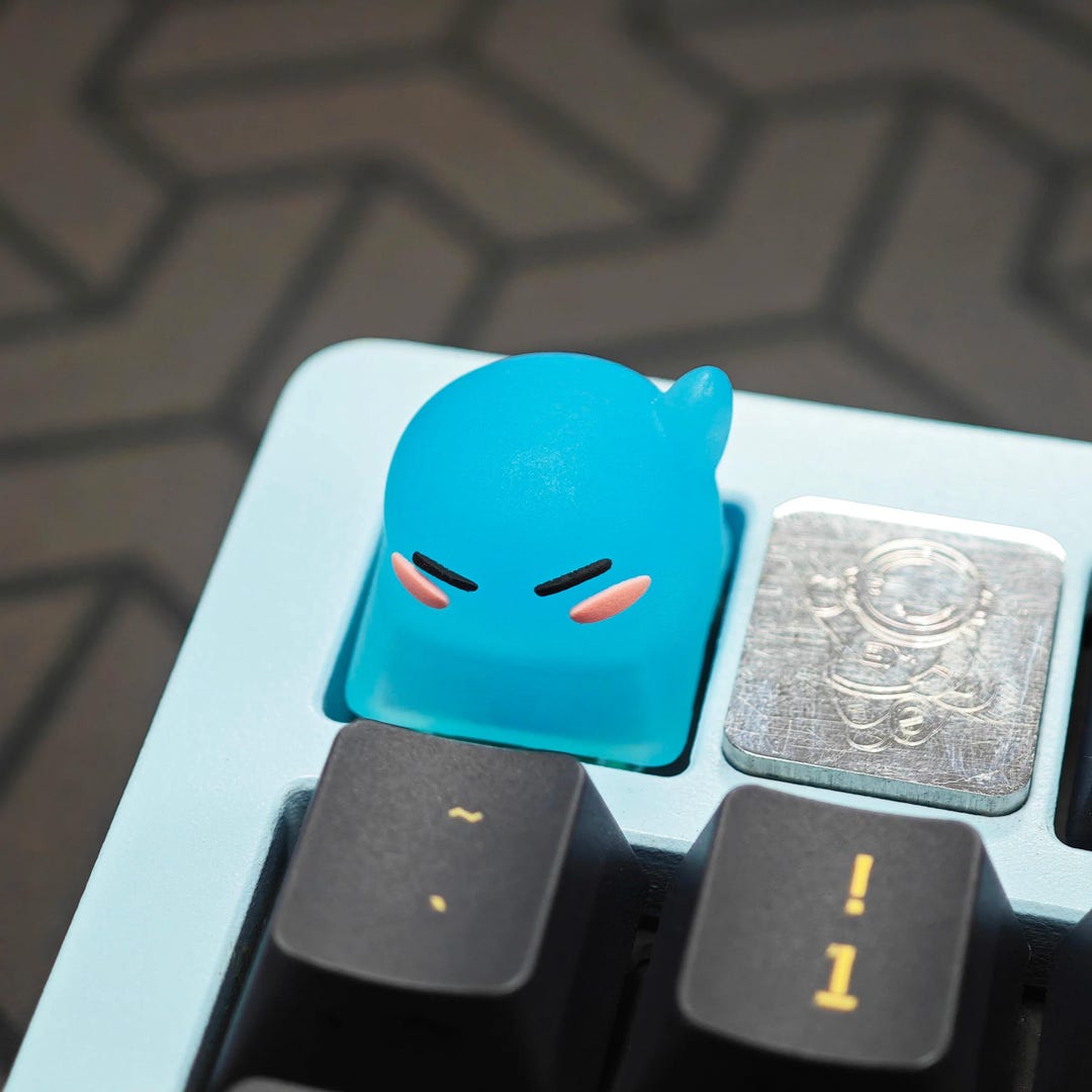 Slime Rimuru Tempest Handmade Keycap | Handmade Anime Keycap | Custom ...