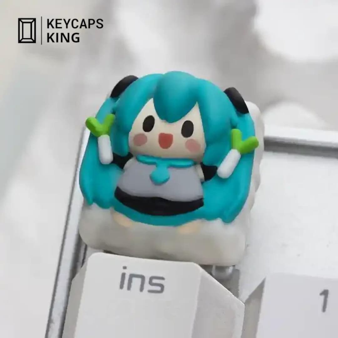 Keycap Hatsune Miku | Vocaloid Custom Keycap for Mechanical Keyboard ...