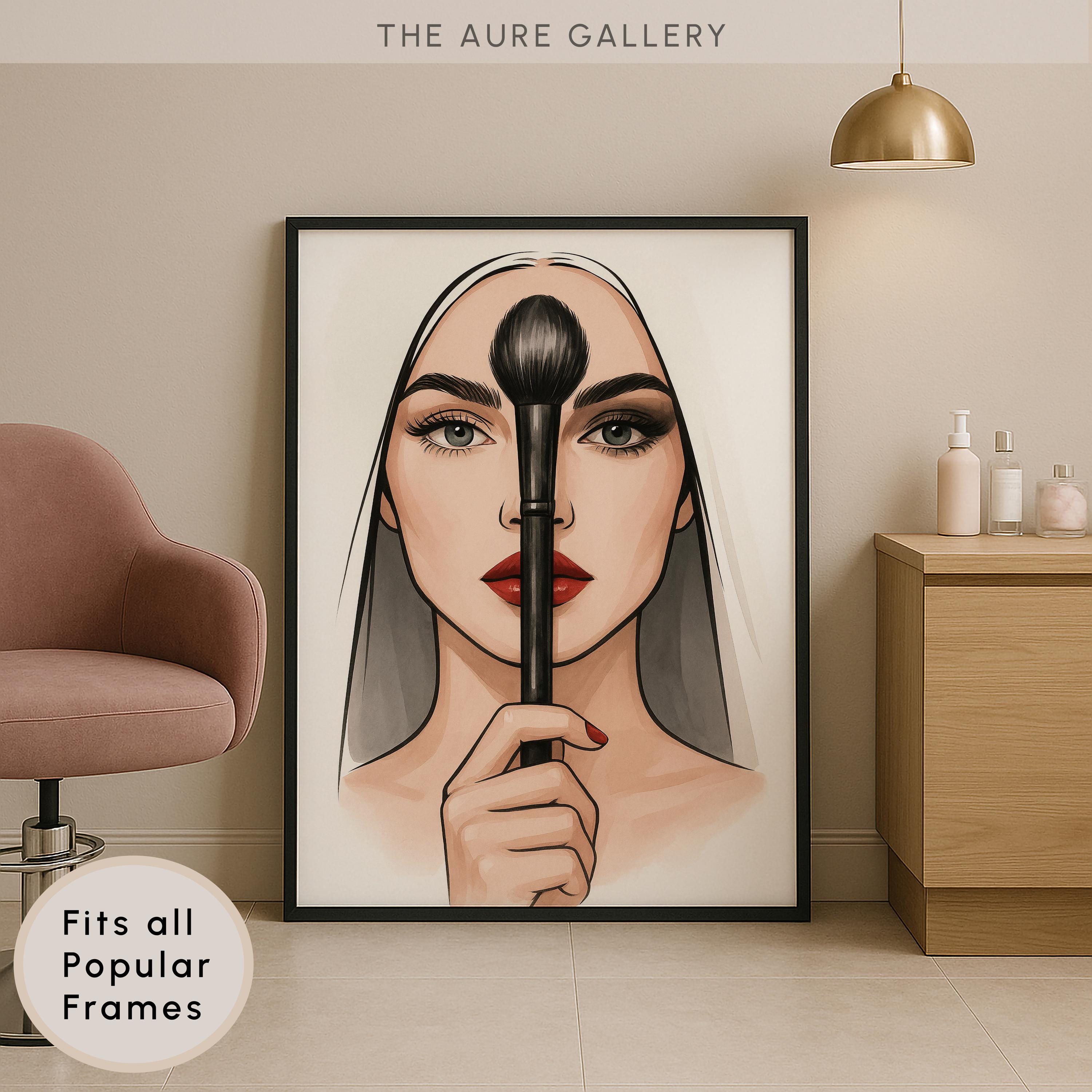 Makeup Wall Art Set of 3 | Beauty Salon Decor Prints | Makeup Artist ...