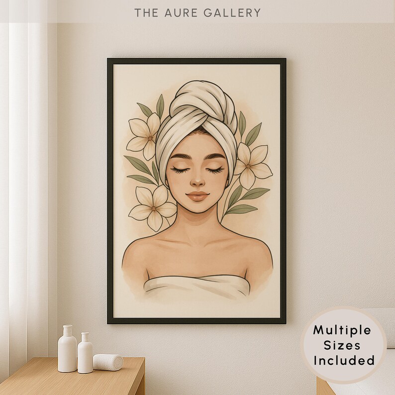 Spa Wall Art Set of 3| Esthetician Printable Decor | Relaxing Self Care ...