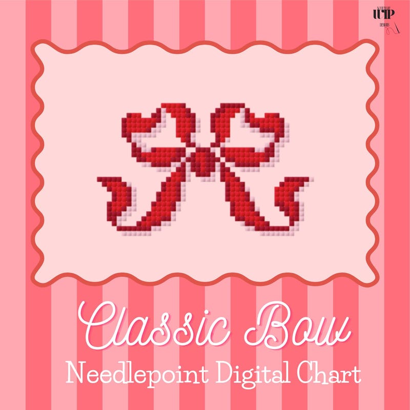 Present Needlepoint Bow - Etsy