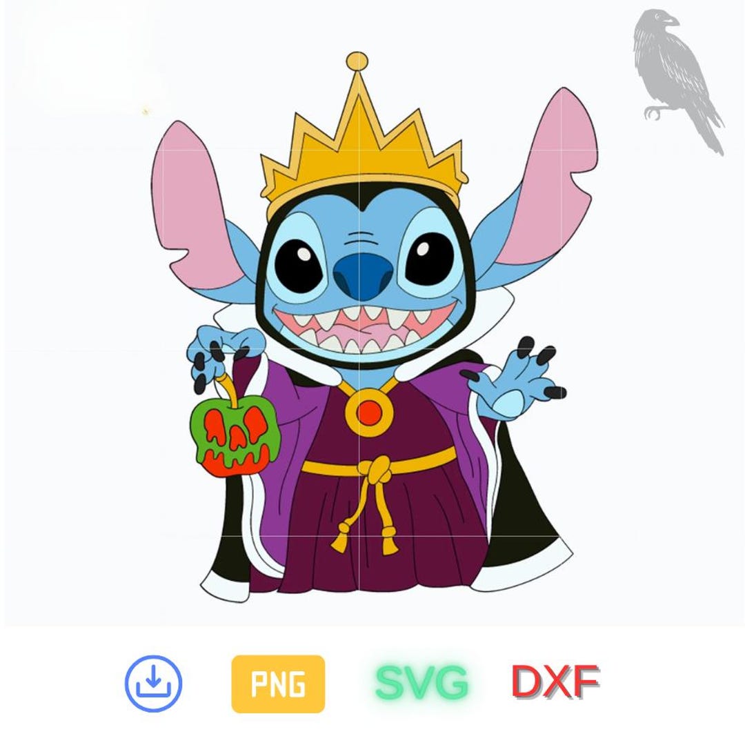 Stitch Villain Witch Evil SVG , Stitch Svg , Stitch Clipart , Cute ...