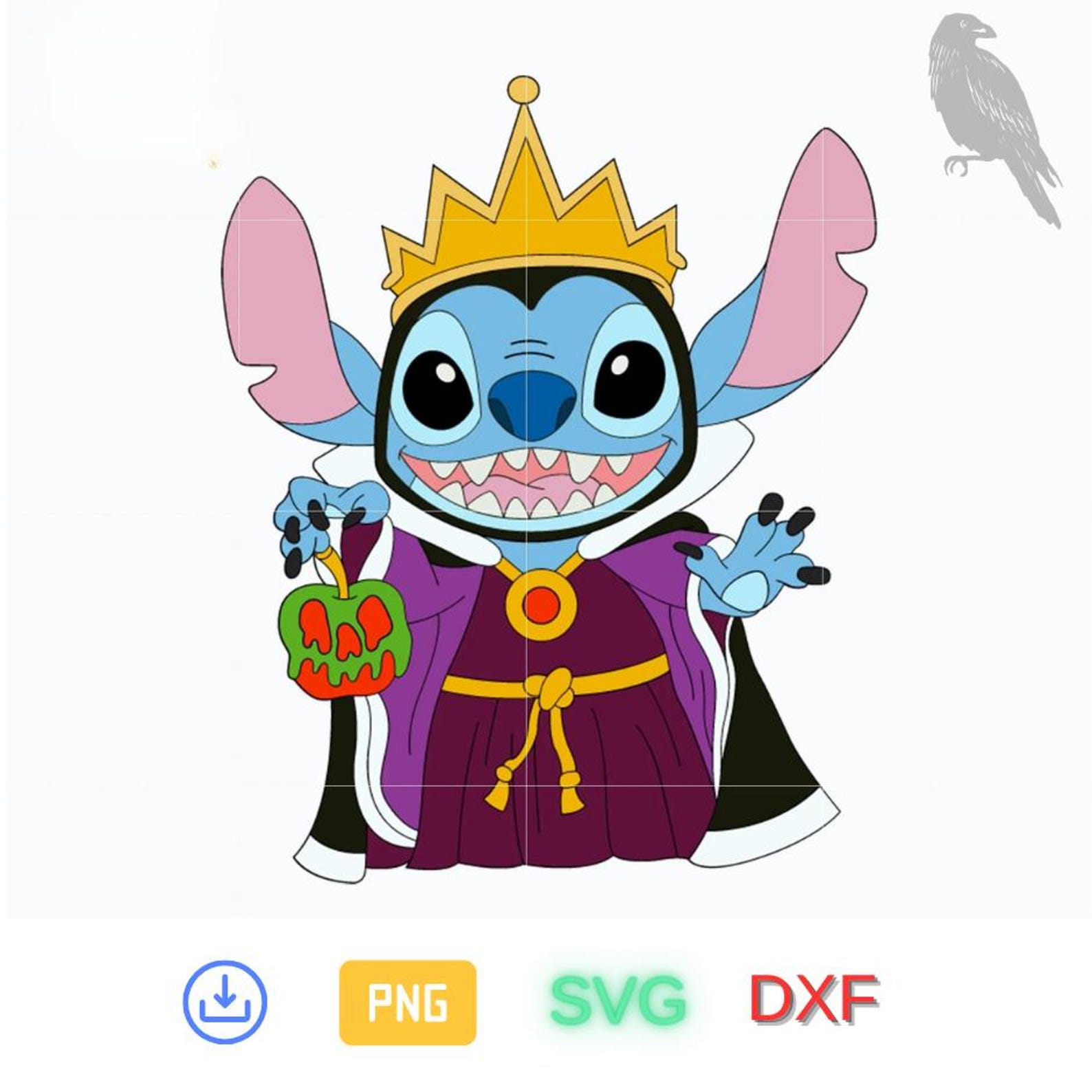 Stitch Villain Witch Evil SVG , Stitch Svg , Stitch Clipart , Cute ...