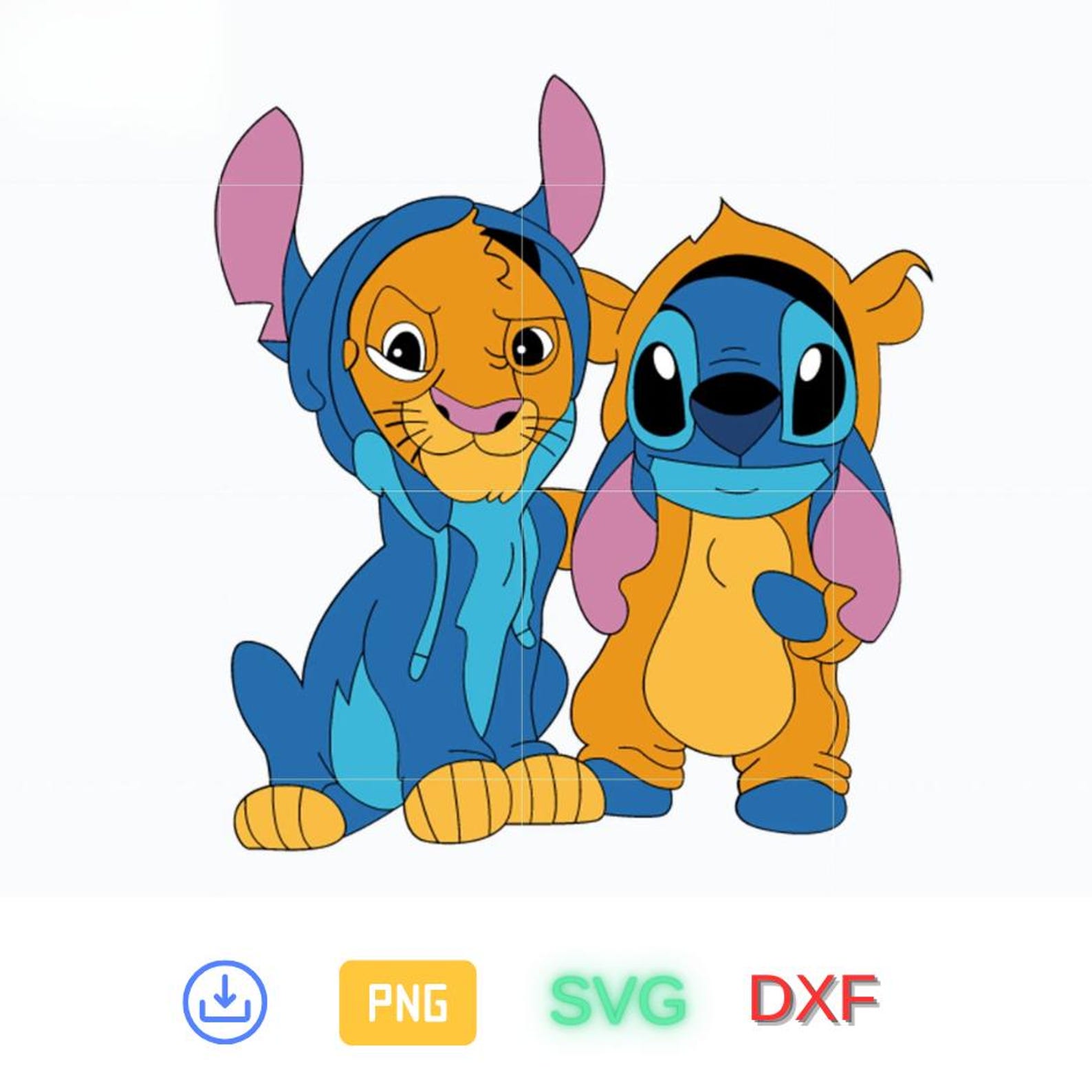 Stitch and Simba Best Friend SVG, Stitch and Simba SVG, Lilo and Stitch ...