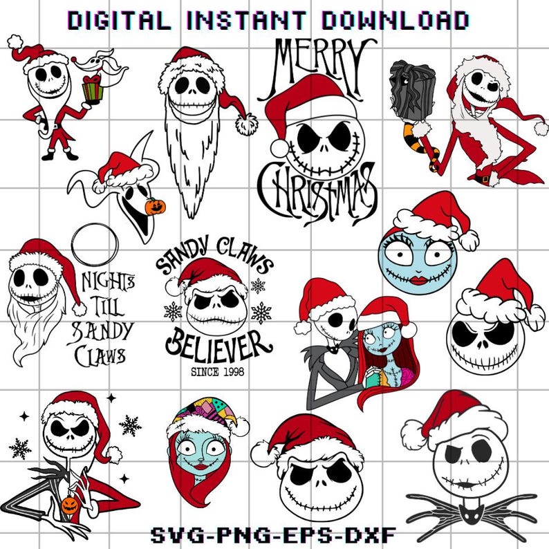 Christmas Nightmare Shirt Design Png Bundle, Christmas Magical ...