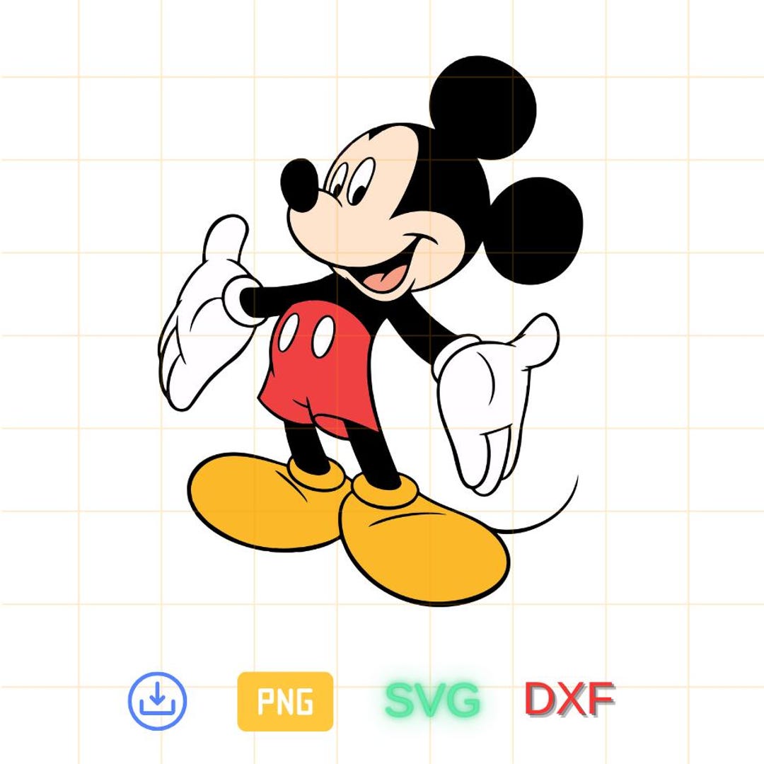 Mickey Mouse Svg, Mickey Svg, Mouse Svg, Layered, Instant Download, Cut ...