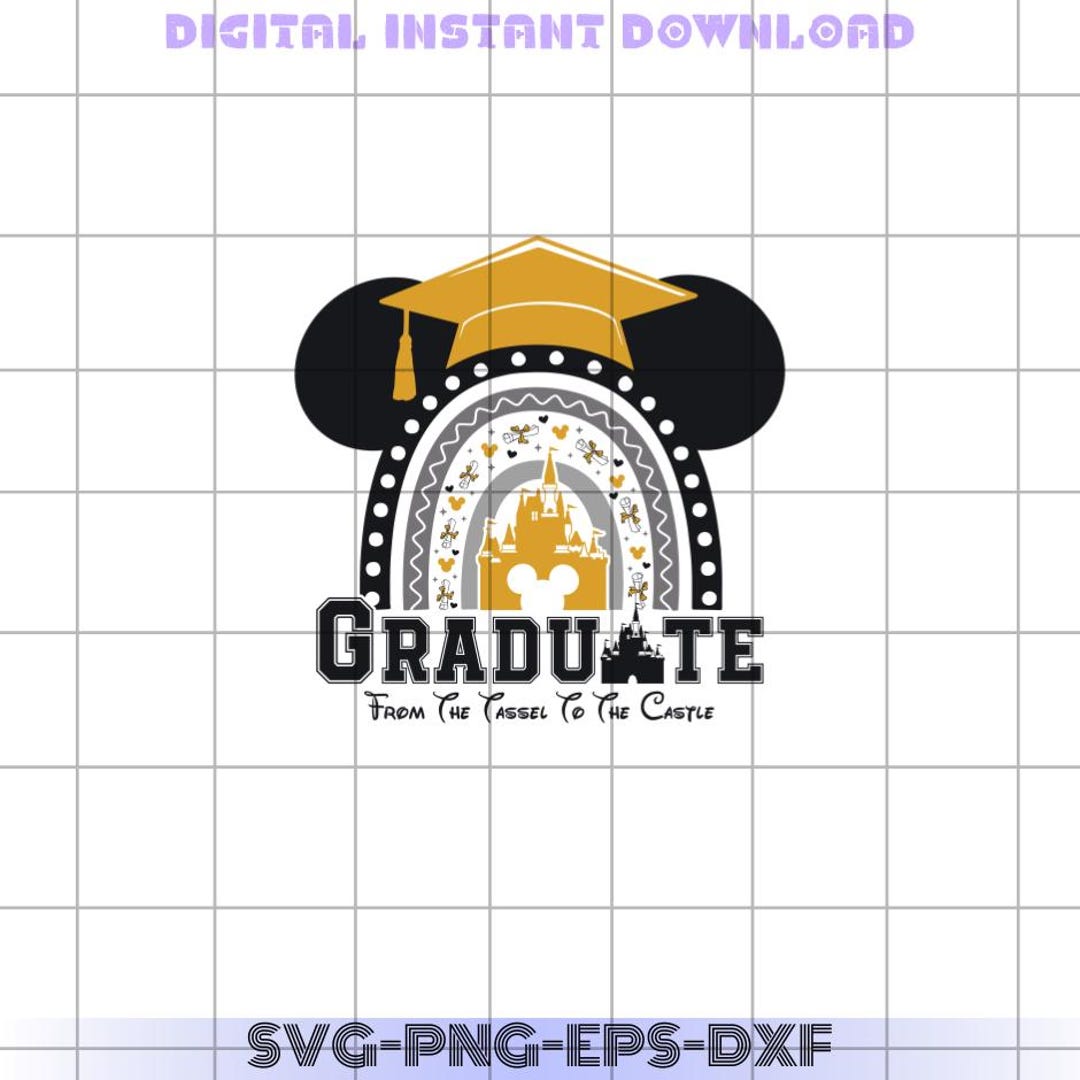Mouse Graduation SVG, Mickey Graduate Clipart, School Digital File ...