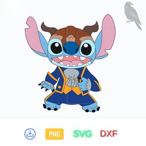 Stitch Suit Beast SVG , Stitch Svg , Stitch Clipart , Cute Sublimation ...