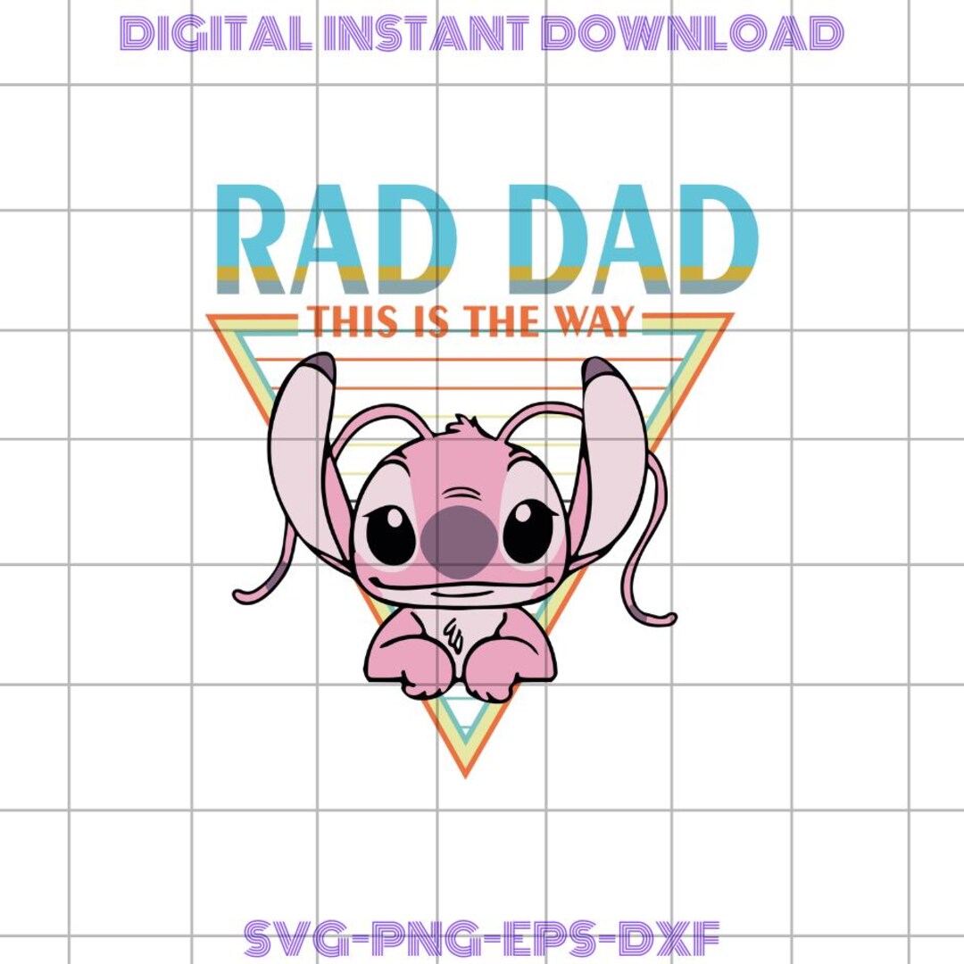 Angel Dad Svg, Stitch Fathers Day Clipart, Cute Daddy Png, Best Papa ...