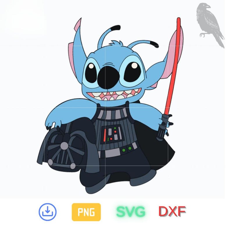 Stitch Darth Vader SVG, Stitch Clipart, Haunted Mansion SVG, Cut Files ...