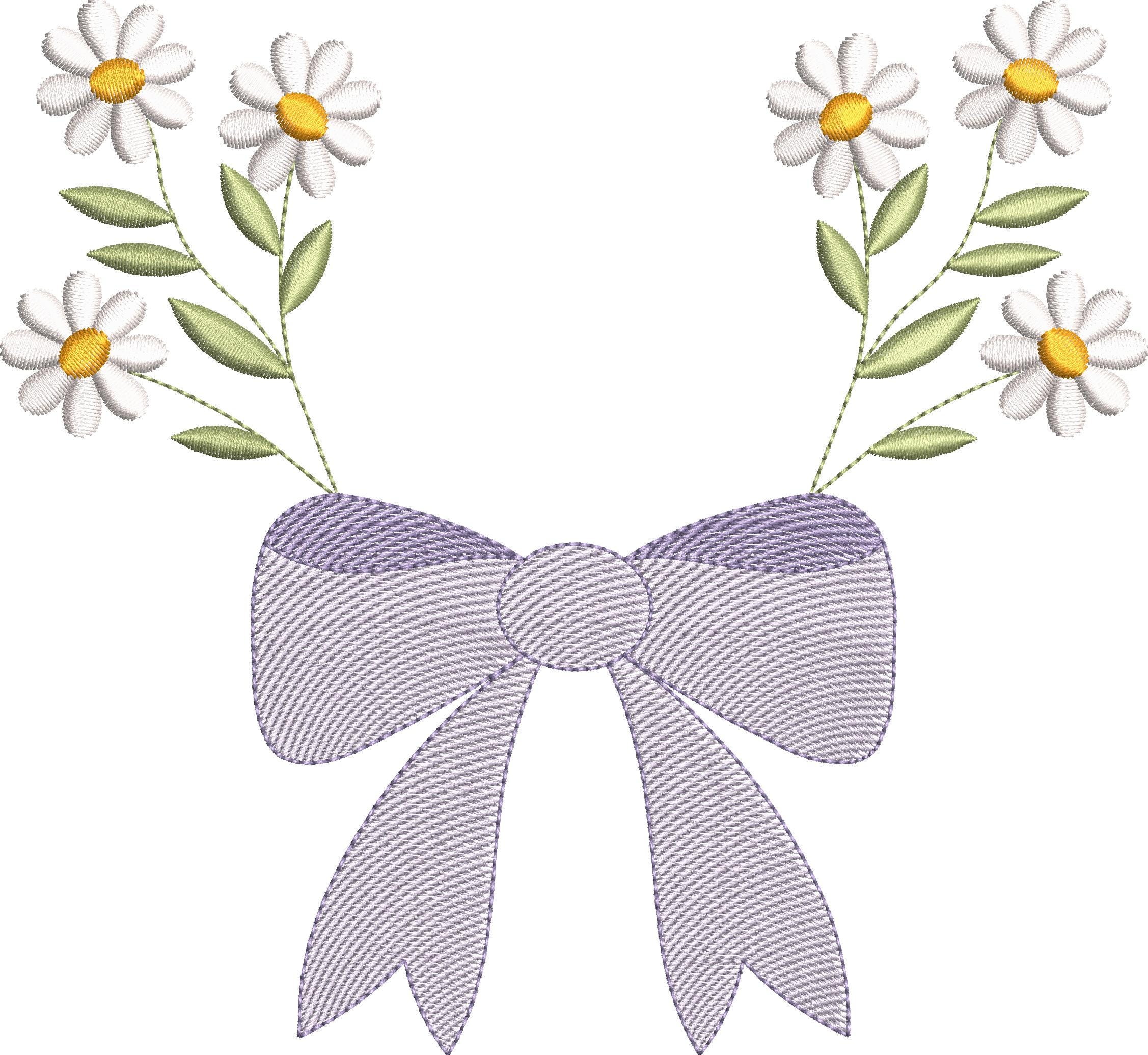 Embroidery Design Daisy Collection 003 - Etsy
