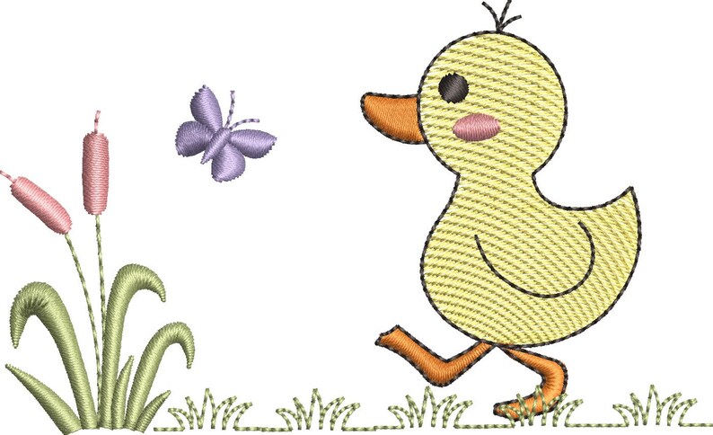 Embroidery Design Ducklings 011 - Etsy