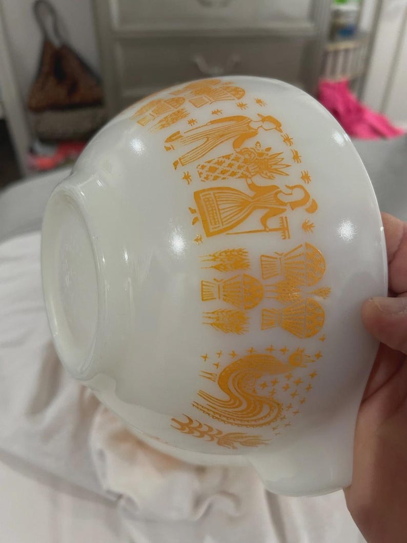 RARE Vintage Pyrex Orange Pumpkin Butterprint Cinderella BOWL SET-441 ...