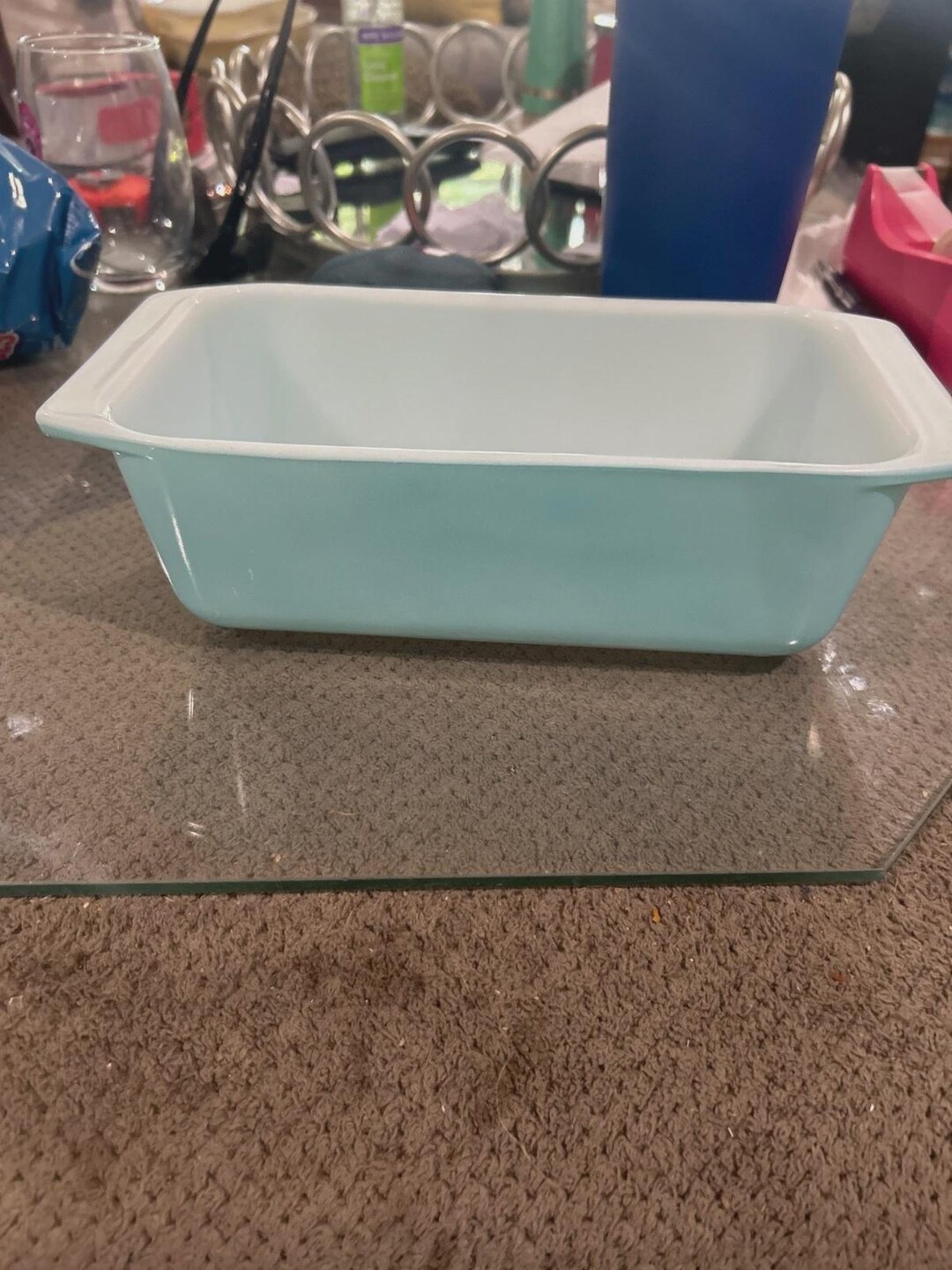 Vintage Pyrex # 913 Light Turquoise Duck Egg Blue Bread Loaf Pan - Etsy