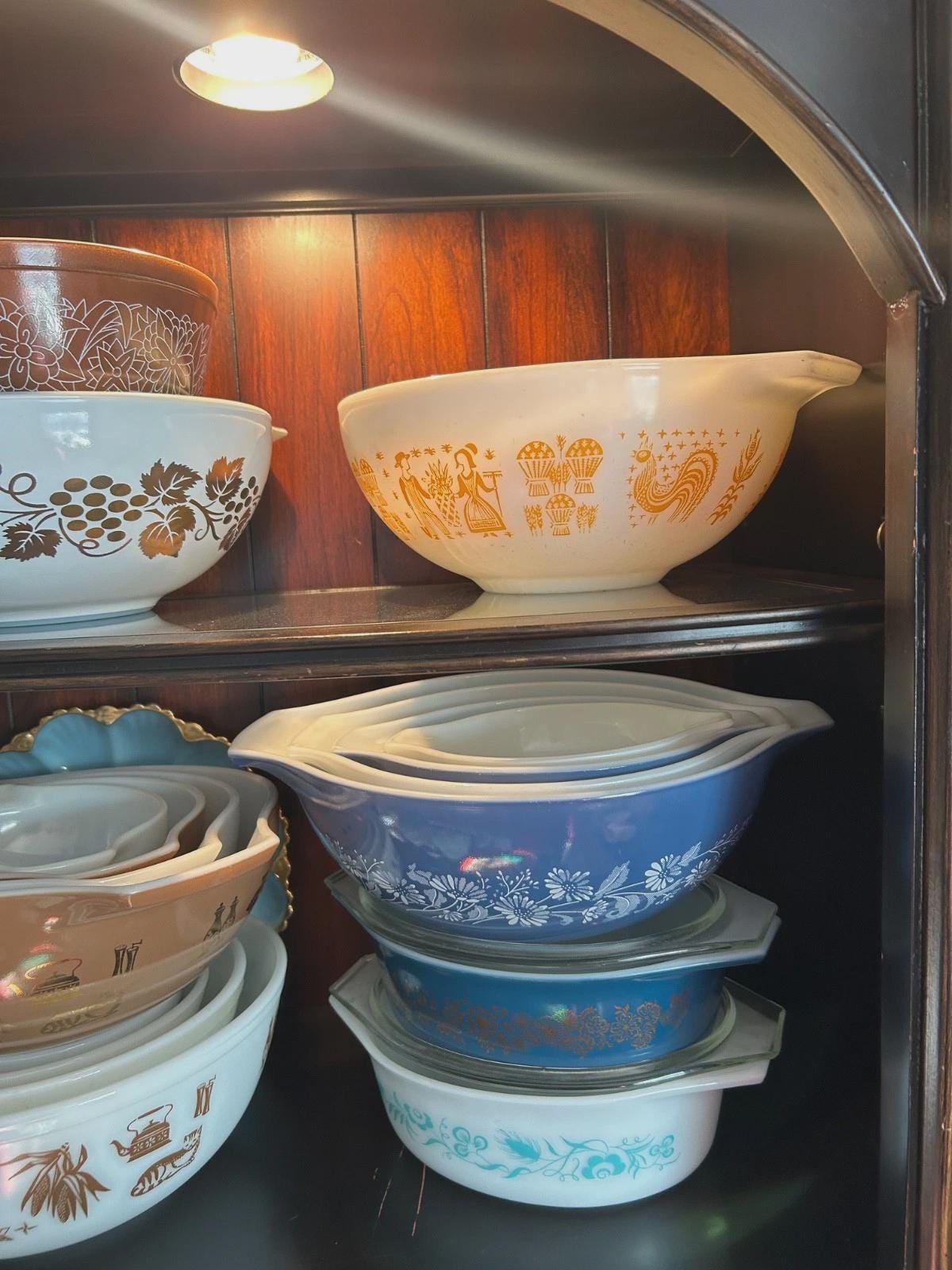 RARE Vintage Pyrex Orange Pumpkin Butterprint Cinderella BOWL SET-441 ...