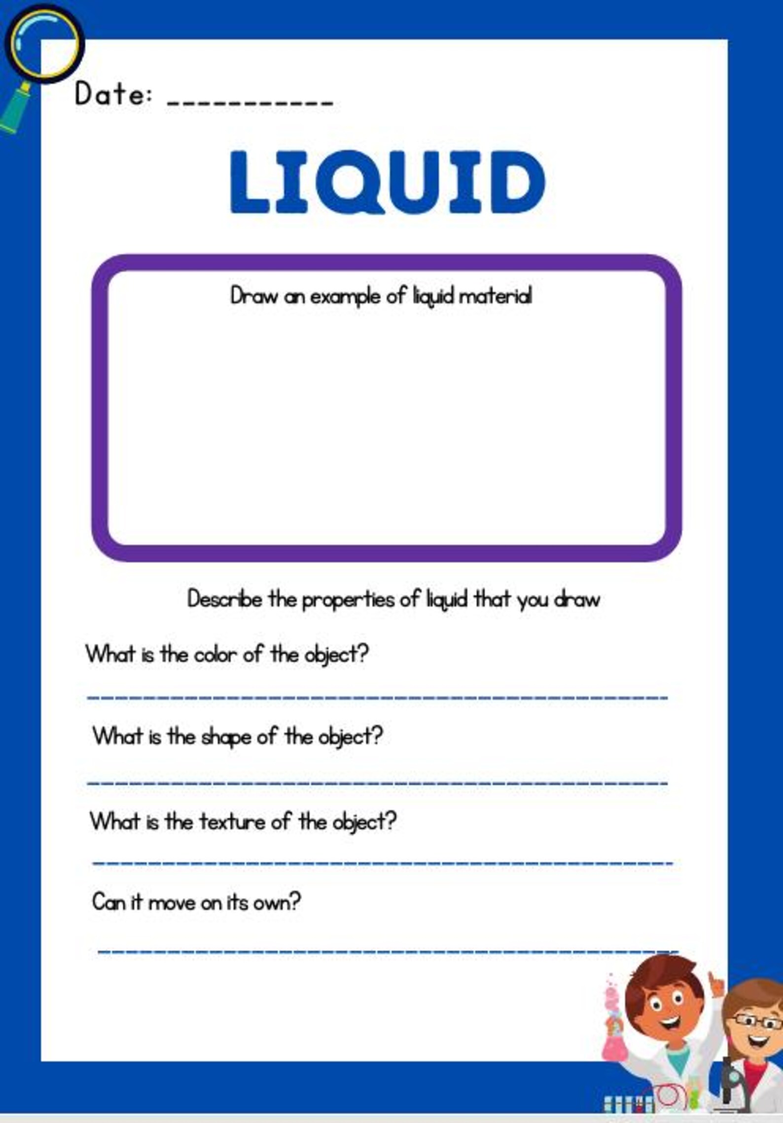 Worksheet Pack on Stages of Matter, Science, STEM, Solid, Liquid, Gas ...