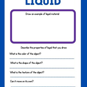 Worksheet Pack on Stages of Matter, Science, STEM, Solid, Liquid, Gas ...